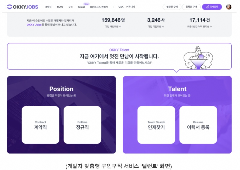 개발자 커뮤니티 오키(OKKY), 개발자 구직 서비스 ‘탤런트’ 출시 – 바이라인네트워크